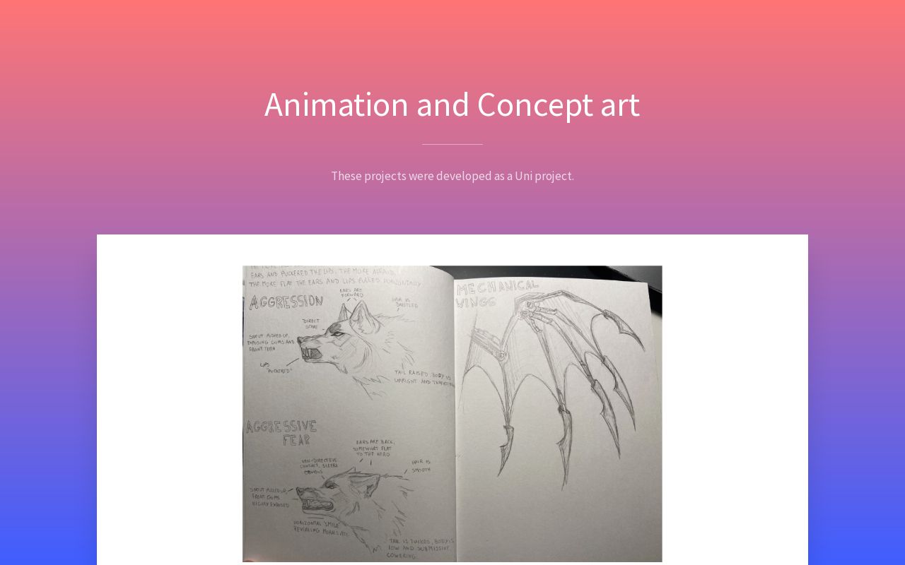 Animation and concept art